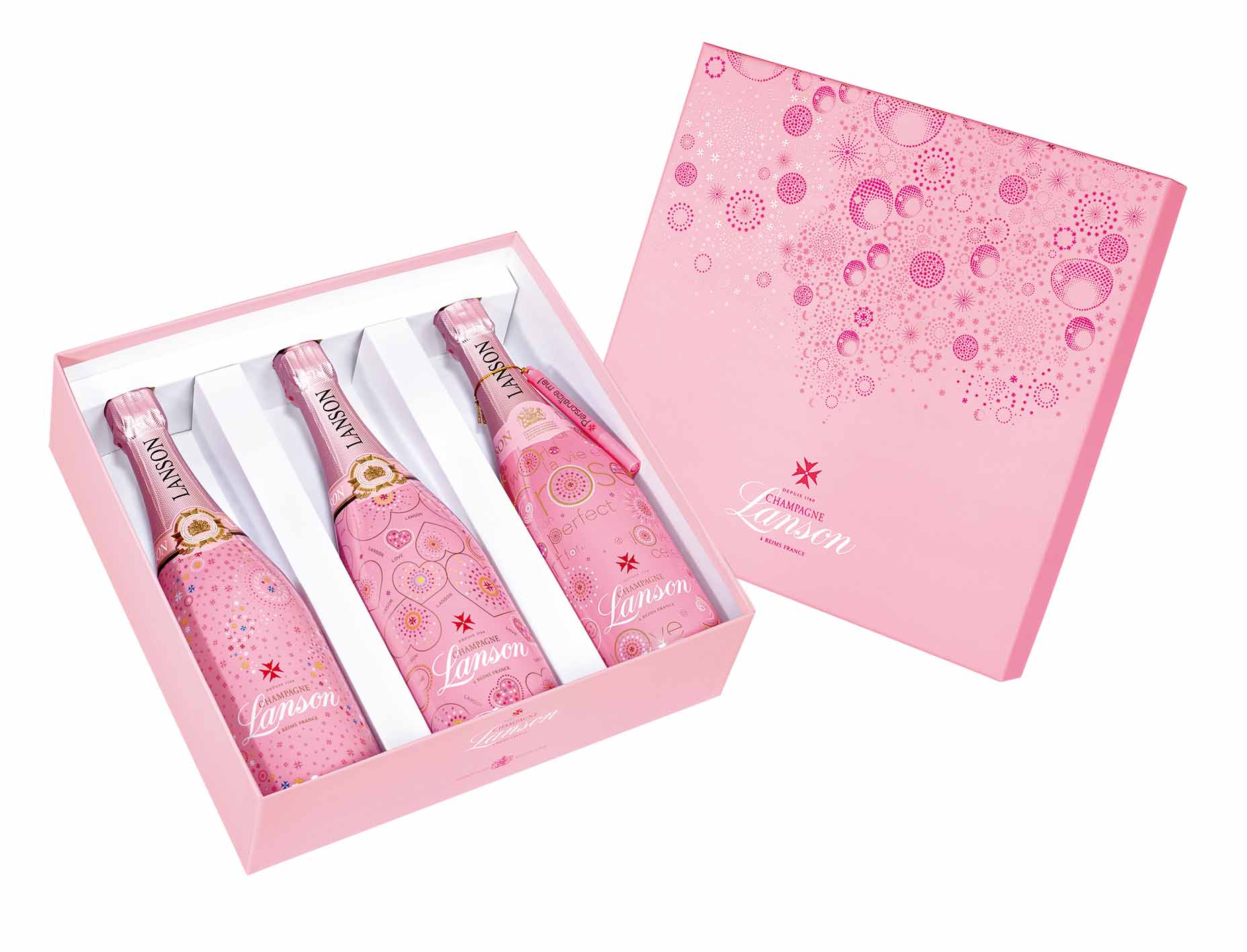 Coffret Lanson : célébrez la Saint-Valentin avec un trio de Pink Label ...